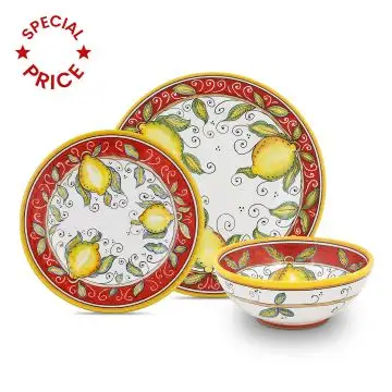 Handmade Italian Ceramics with Lemons - thatsArte.com